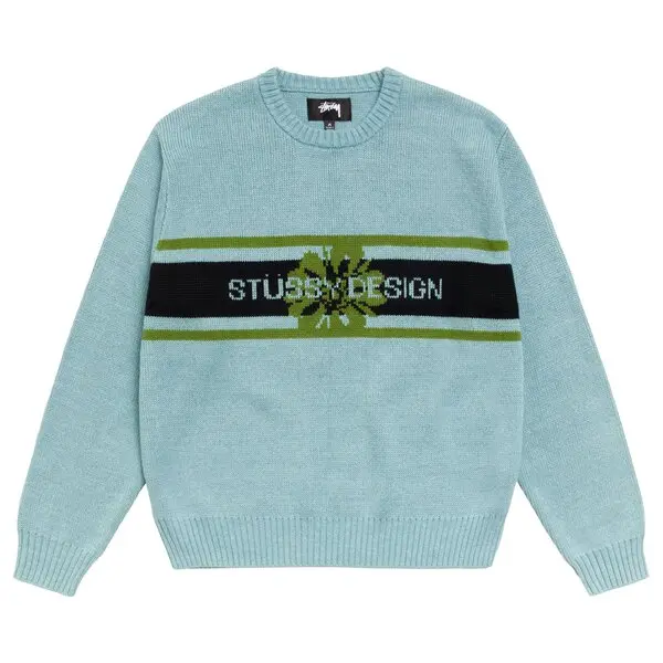 StÜssy Striped Hibiscus Sweater 'dusty