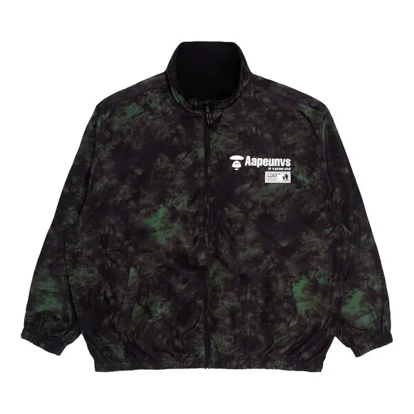 AAPE Moonface Reversible Zip Jacket 'khaki
