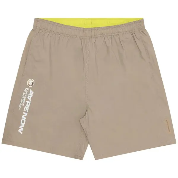 AAPE Moonface Relax Shorts 'beige/grey