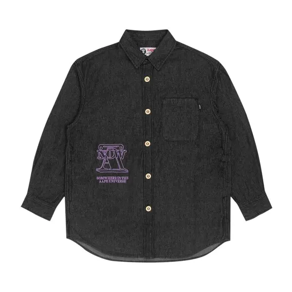 AAPE Logo Embroidered Shirt /light