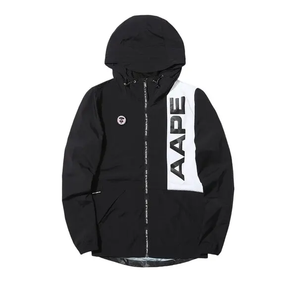 AAPE Panelled Windbreaker - Black