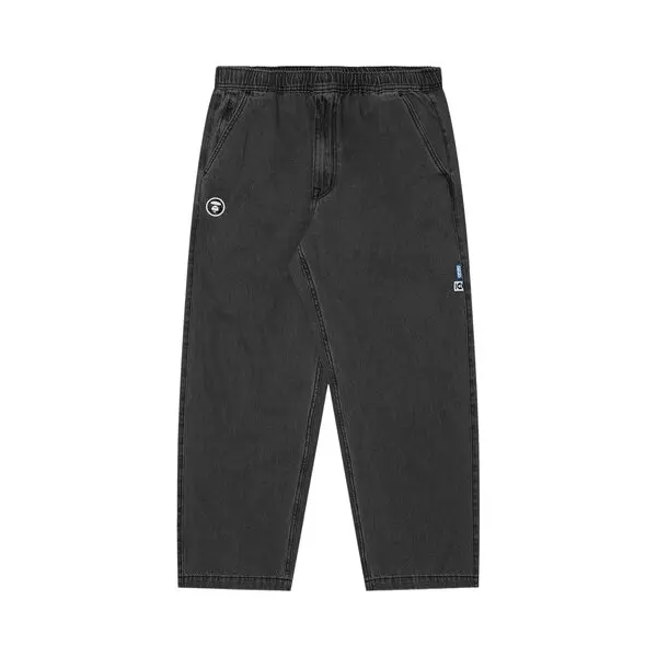 AAPE Moonface Patch Relaxed Denim Pants