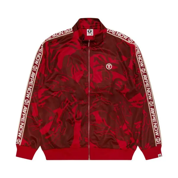 AAPE Now Moonface Camo Zip-up Jacket /multi