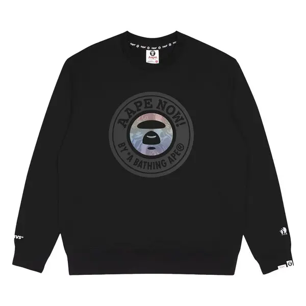AAPE Moonface Graphic Relaxed Sweatshirt