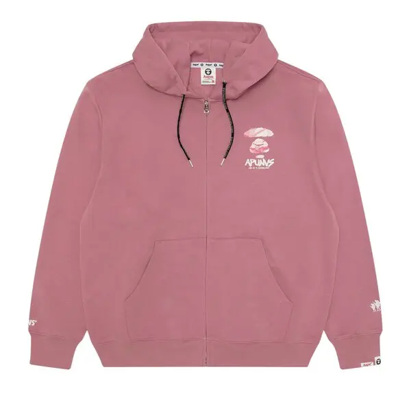 AAPE Basic Zip Up Sweatshirt /grey