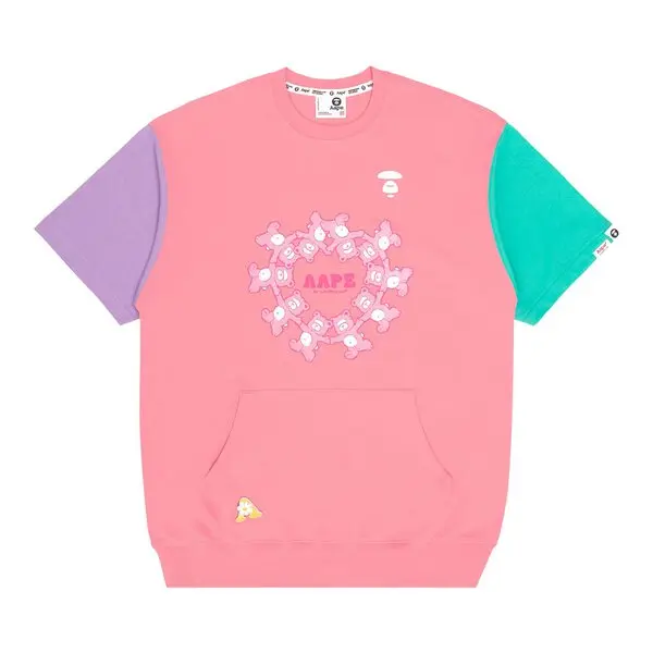 AAPE Moonface Bear Graphic Sweat Dress