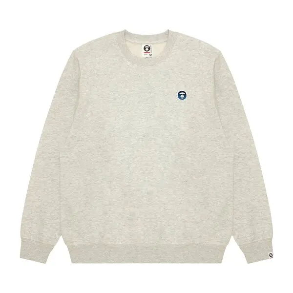 AAPE Now Moonface Crewneck Sweater /heather