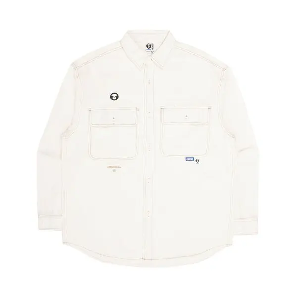 AAPE Moonface Workwear Shirt 'ivory