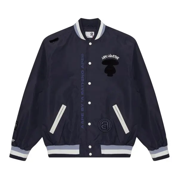 AAPE Moonface Embroidered Jacket /purple