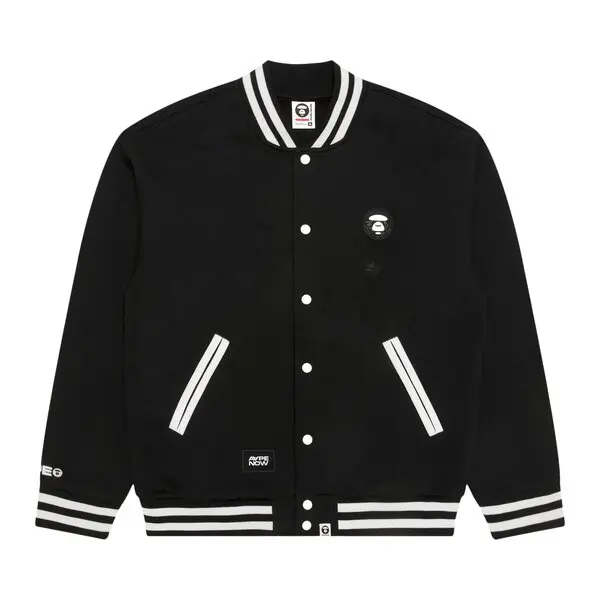 AAPE Now Moonface Varsity Jacket