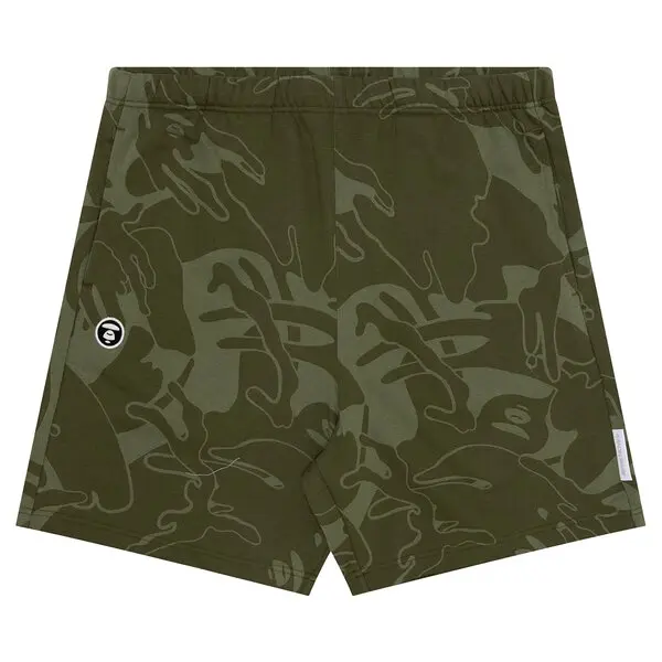AAPE Sweat Shorts 'khaki/multi