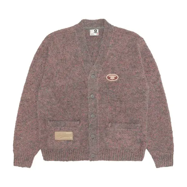 AAPE Moonface Button Down Cardigan /grey