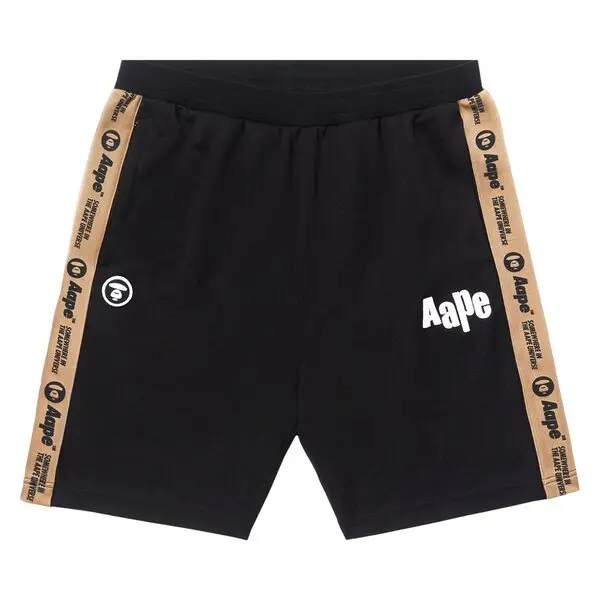 AAPE Moonface Embroidered Sweat Shorts