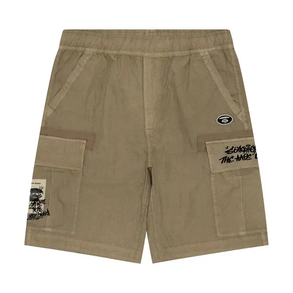 AAPE Moonface Cargo Shorts 'beige/grey