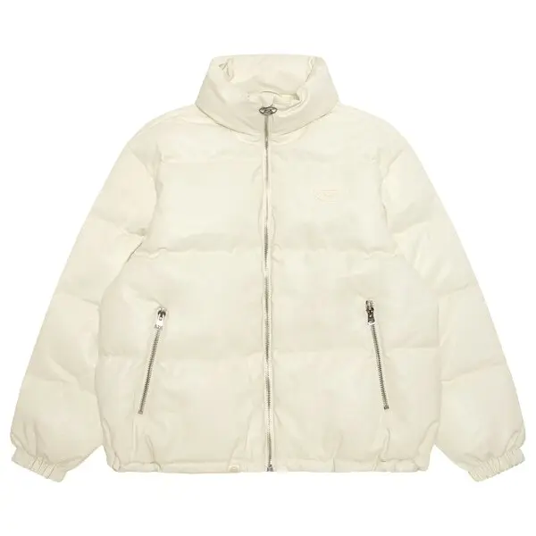 AAPE Unvs Moonface Zip-up Puffer Jacket 'ivory