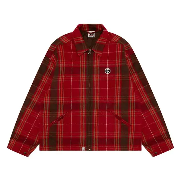 AAPE Now Moonface Check Jacket /orange