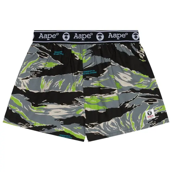 AAPE Moonface Camo Boxers 'khaki/green