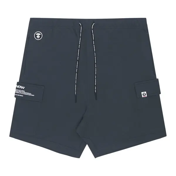 AAPE Moonface Drawstring Sweat Shorts /blue