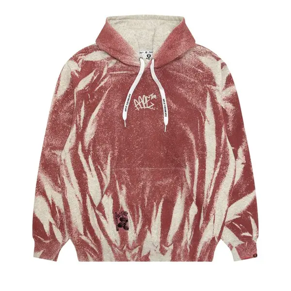 AAPE Logo Graphic Hoodie /orange