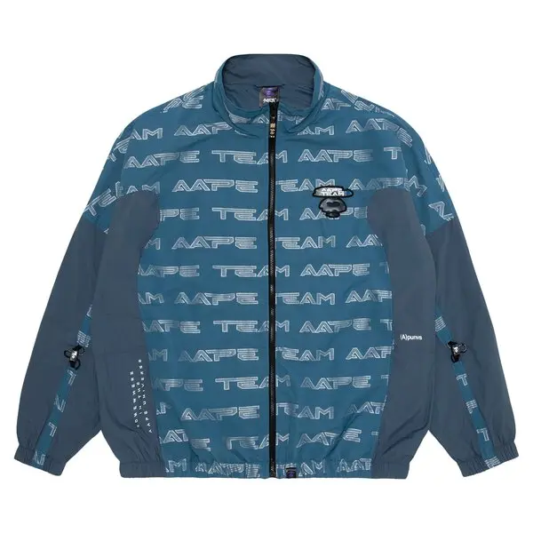 AAPE Moonface Logo Monogram Zip Jacket /beige