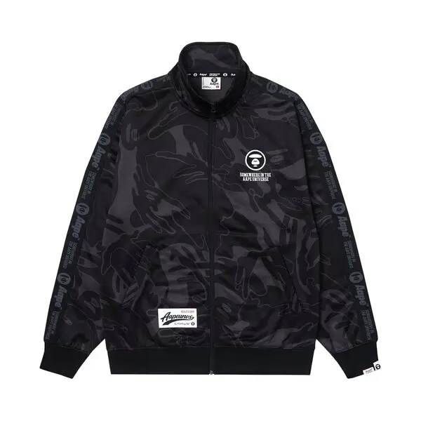 AAPE Moonface Embroidered Track Jacket /multi