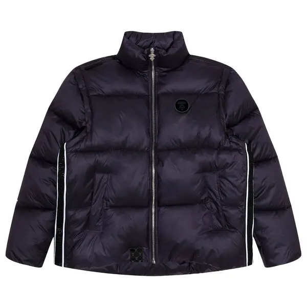 AAPE Moonface Patch Reversible Puffer Jacket /purple
