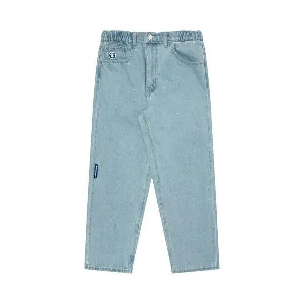 AAPE Moonface Patch Relaxed Jeans /light