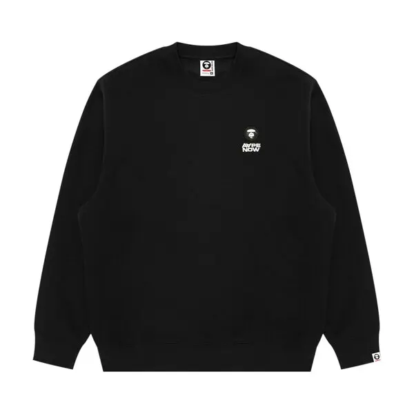 AAPE Now Moonface Crew Neck Sweatshirt