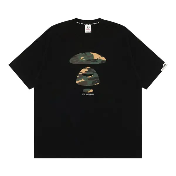 AAPE Unvs Moonface Graphic Tee /green