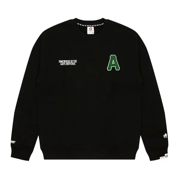 AAPE Letter Logo Crew Neck Sweatshirt