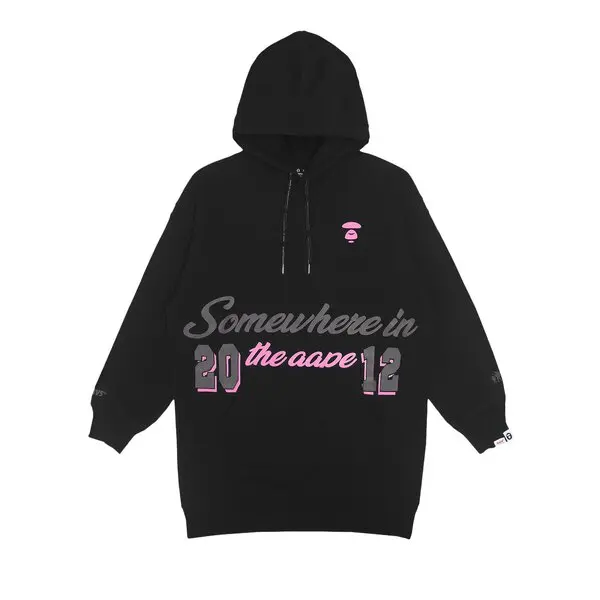 AAPE Moonface Printed Hoodie Dress