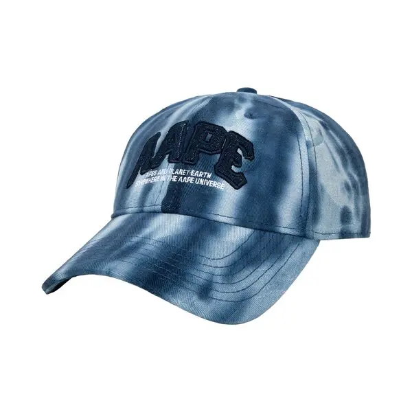 AAPE Moonface Embroidered Tie-dye Cap /light