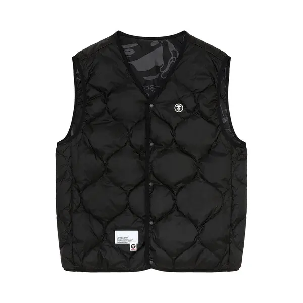 AAPE Moonface Camo Reversible Down Vest