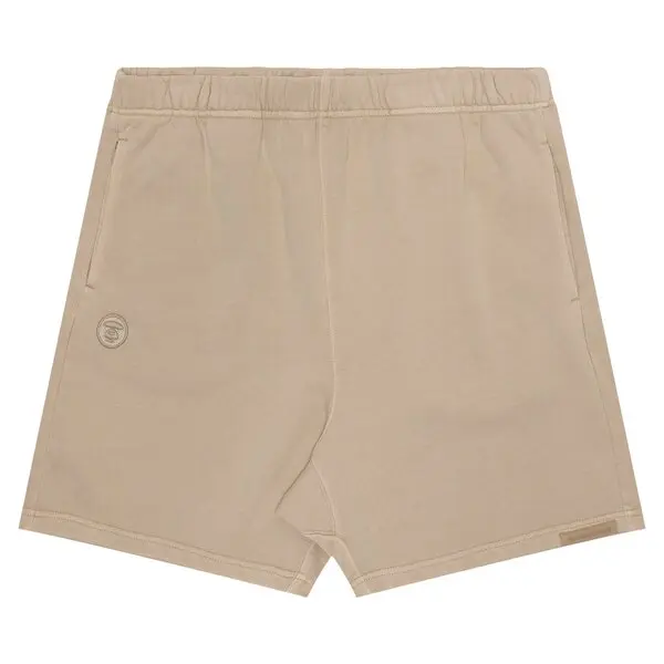 AAPE Moonface Embroidered Sweat Shorts 'beige/light