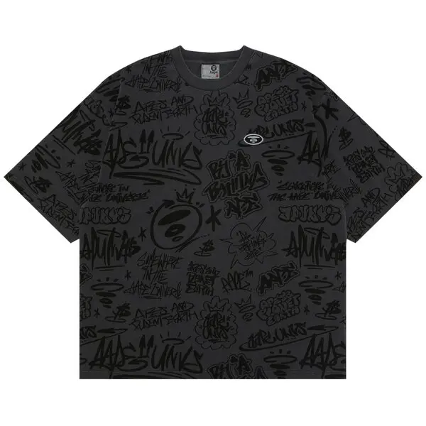 AAPE Moonface Fancy Tee /black
