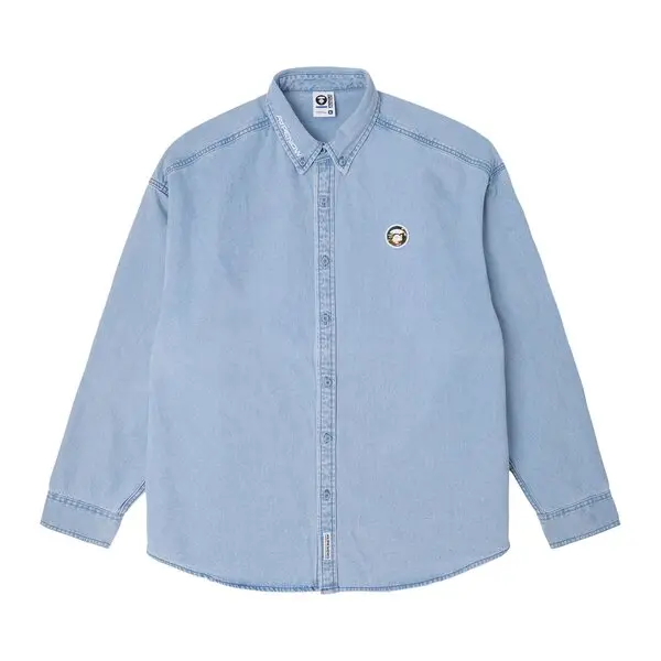 AAPE Moonface Patch Long-sleeve Shirt /light