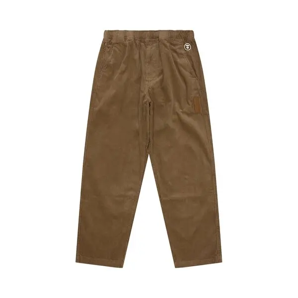 AAPE Now Moonface Logo Woven Pants 'beige