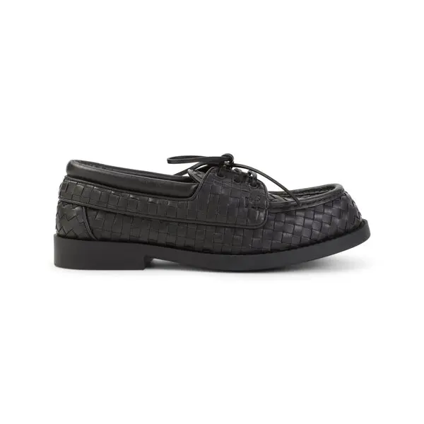 Bottega Veneta Pier Intrecciato Boat Shoes