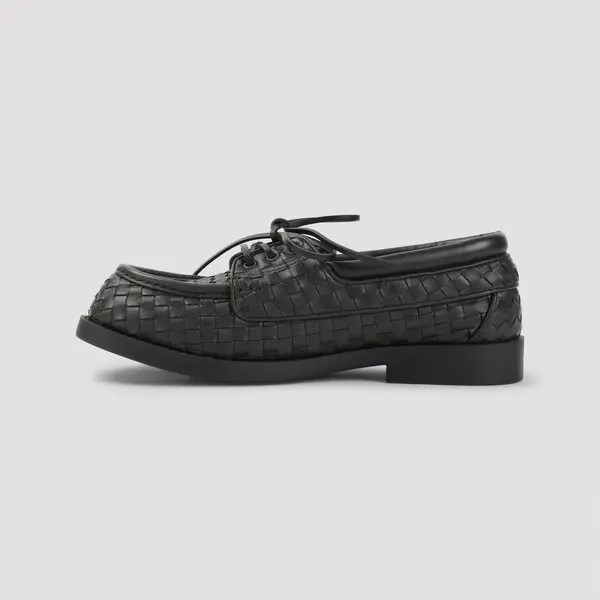 Bottega Veneta Pier Intrecciato Boat Shoes