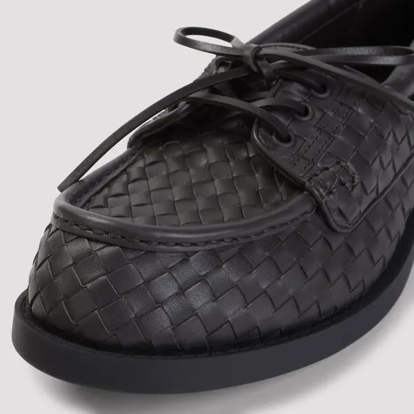 Bottega Veneta Pier Intrecciato Boat Shoes