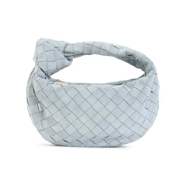 Bottega Veneta Mini Jodie 15 Suede - Blue