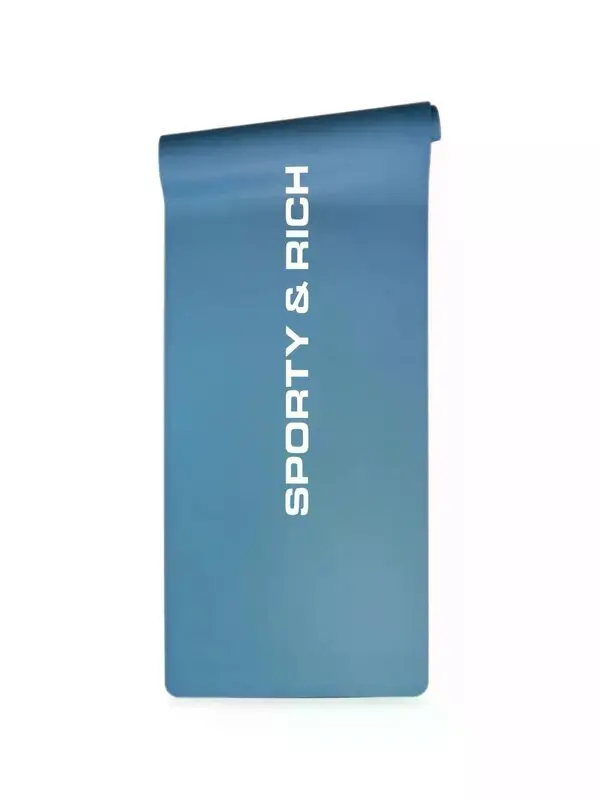 Sporty & Rich Logo-print Yoga Mat - Blue