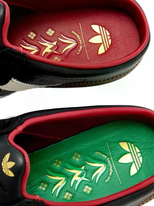 Adidas Samba Embroidered Leather Sneakers