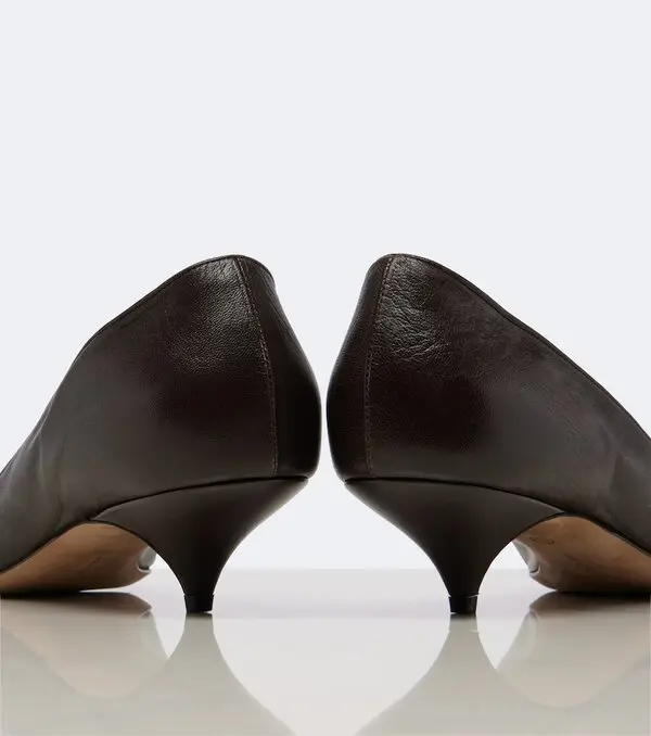 THE ROW Liisa Three Leather Pumps