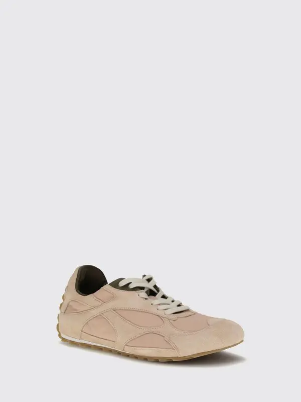 Bottega Veneta Orbit Suede And Nylon Sneakers With Notched Sole - Multicolor