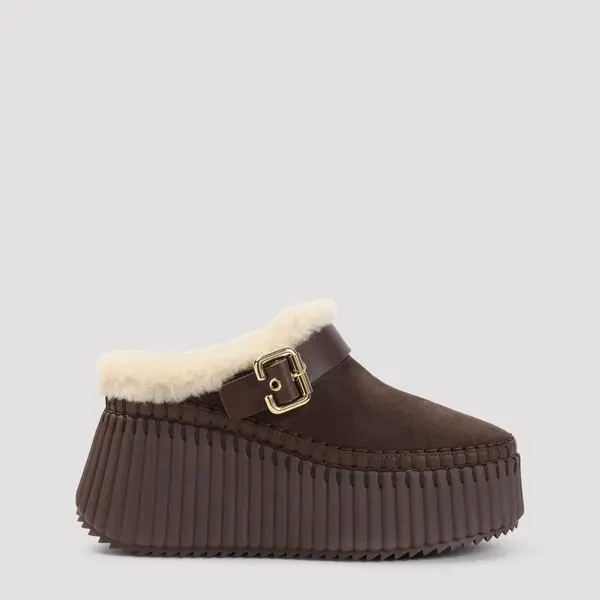 Chloé Nama Mule - Brown