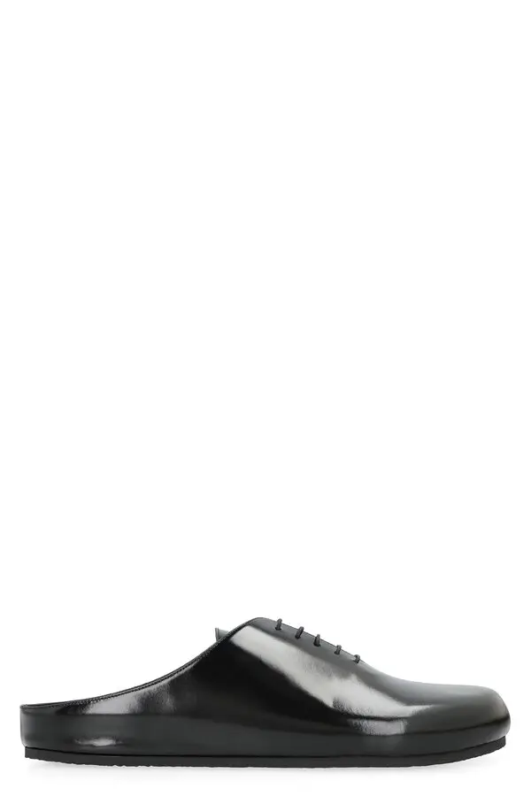 Jacquemus Flat Derby Dress Shoes In Leather