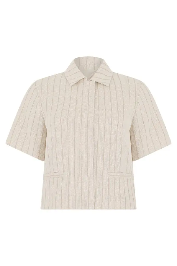 Max Mara Cotton Short-sleeve Shirt - Sand