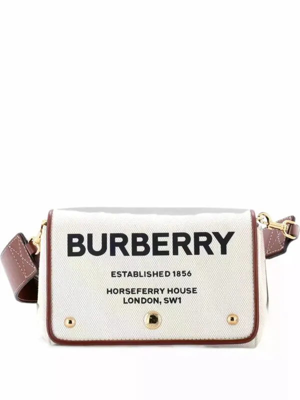 Burberry Hackberry Shoulder Bag Canvas With Leather Small Crossbody Bag