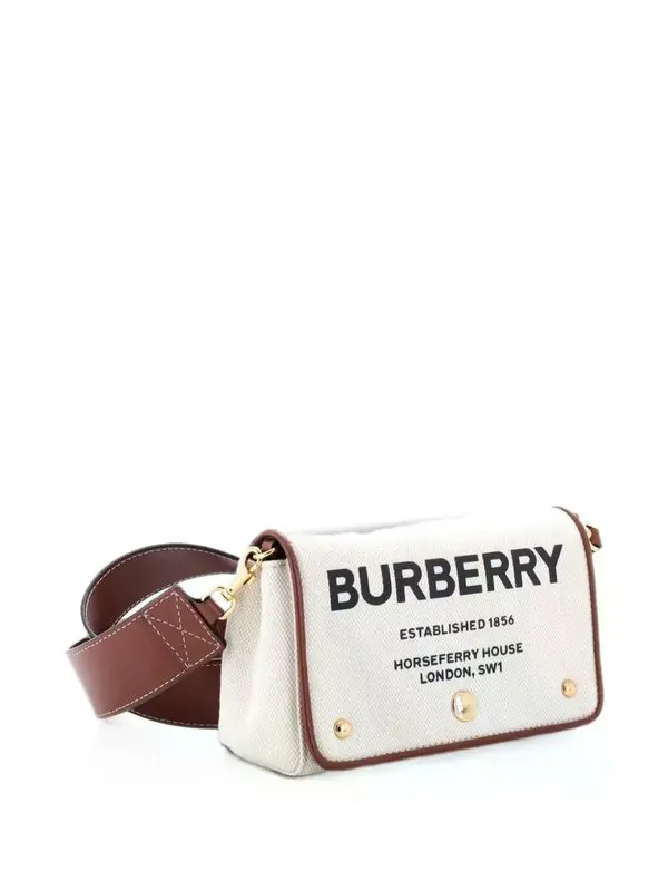 Burberry Hackberry Shoulder Bag Canvas With Leather Small Crossbody Bag
